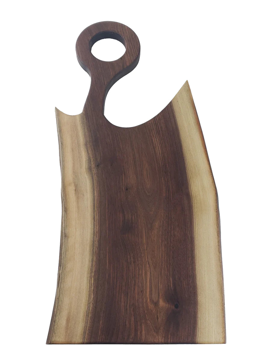 Muskoka Woodworking- Live Edge Loop Handle - Walnut -30"x10"